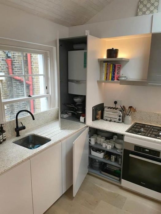 New Matt White Handless Kitchen with Siemens & Miele Appliances ...