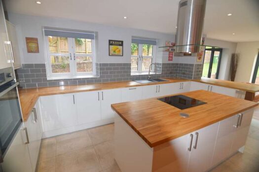As New Howdens Greenwich Gloss White Kitchen