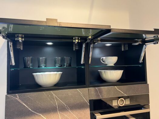 Ex Display Mobalpa Luxe Line Dark Pulpis Grain Kitchen - 3831872