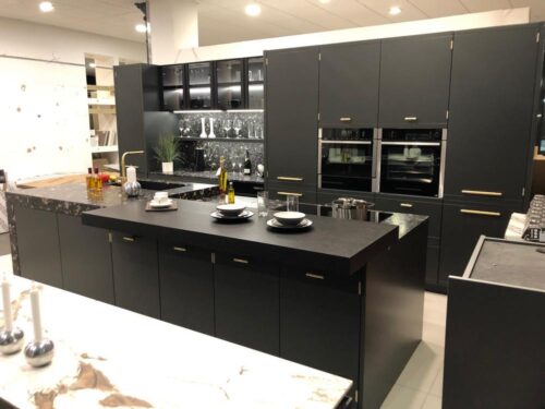 Ex Display Miton Anuba Matt Lacquer Anthracite Kitchen & Island - Neff ...