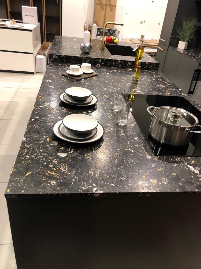 Ex Display Miton Anuba Matt Lacquer Anthracite Kitchen & Island - Neff ...
