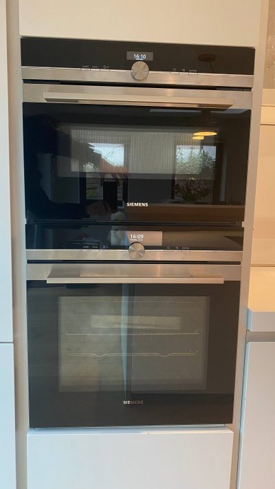 Bulthaup Matt White Handless Kitchen & Island Siemens Neff - 3832034