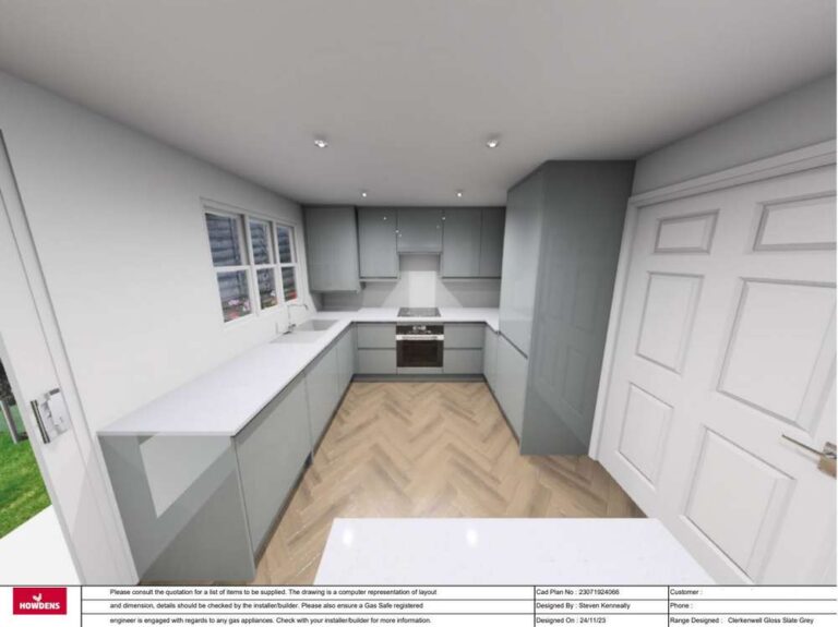 New Boxed Unused Howdens Clerkenwell Slate Grey Gloss Kitchen ...