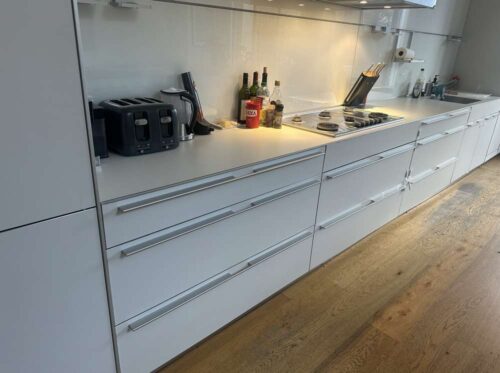 Modern Bulthaup White Kitchen & Matching Island & Breakfast Bar ...