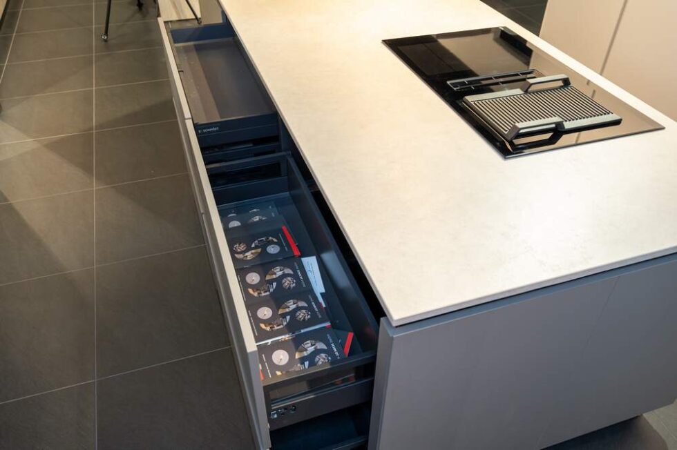 Ex Display Schmidt Pocket Door Arcos Clay Nano Supermatt Kitchen ...