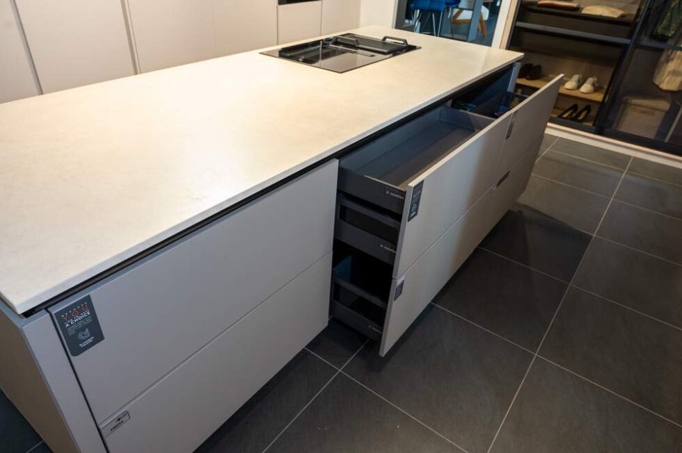 Ex Display Schmidt Pocket Door Arcos Clay Nano Supermatt Kitchen ...