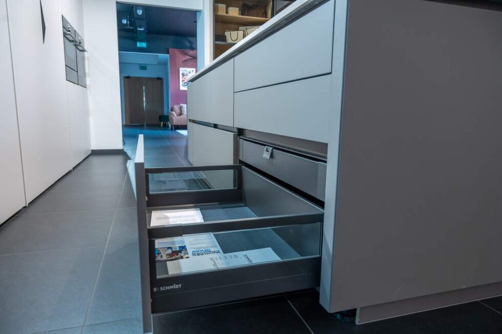 Ex Display Schmidt Pocket Door Arcos Clay Nano Supermatt Kitchen ...
