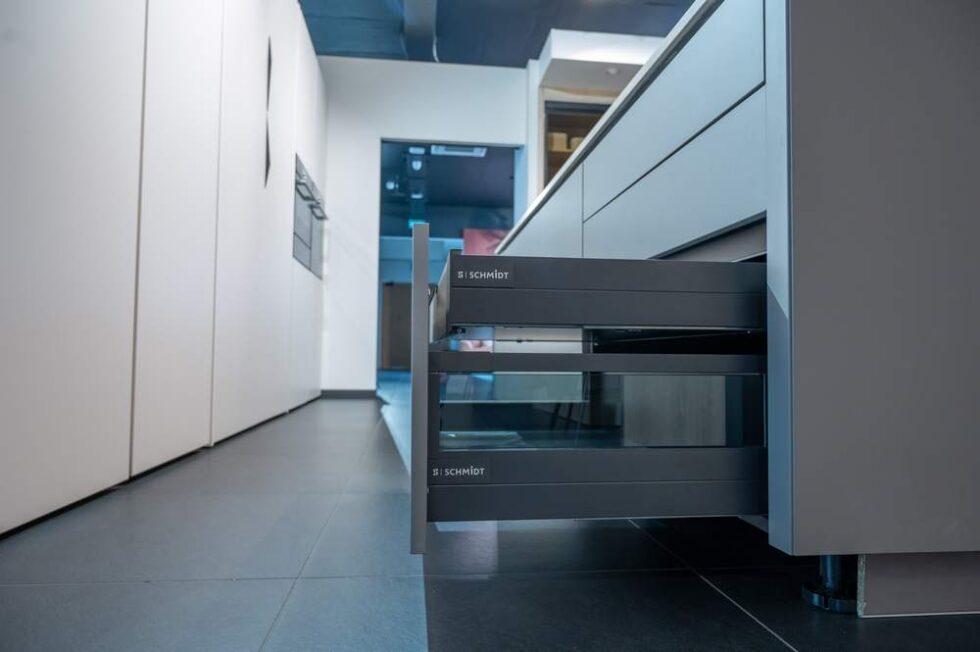 Ex Display Schmidt Pocket Door Arcos Clay Nano Supermatt Kitchen ...