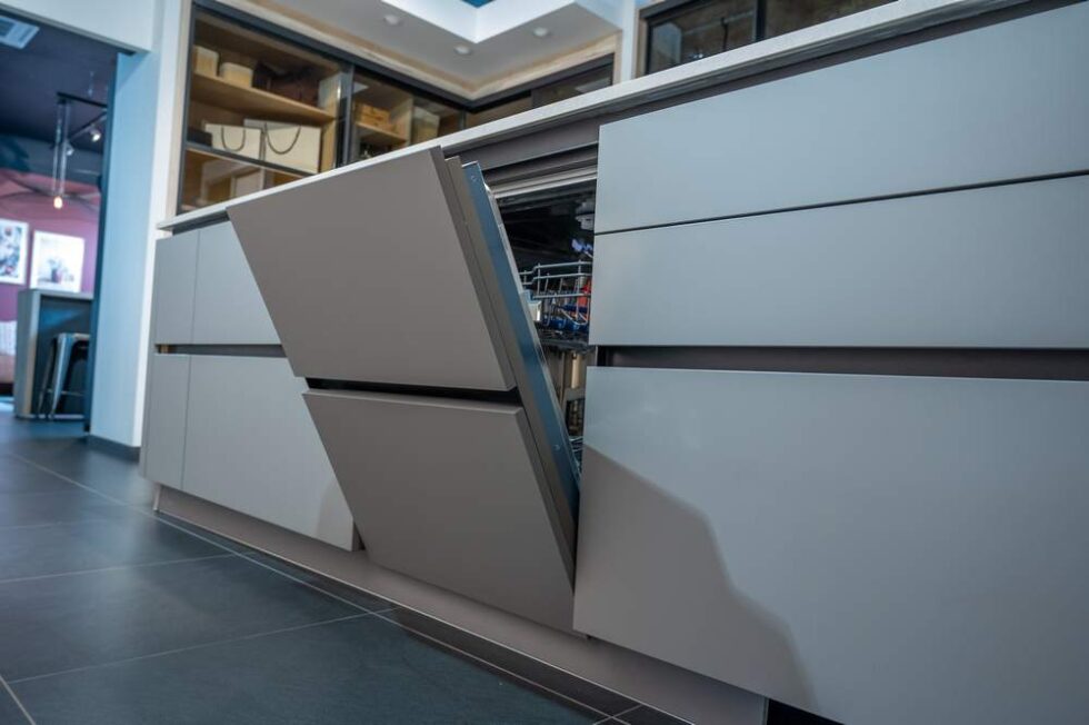 Ex Display Schmidt Pocket Door Arcos Clay Nano Supermatt Kitchen ...