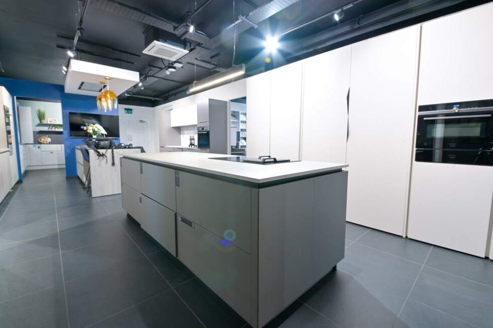 Ex Display Schmidt Pocket Door Arcos Clay Nano Supermatt Kitchen ...