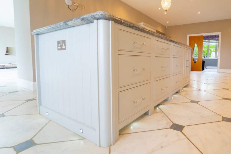 Luxury Neptune Dove Grey Kitchen with Matching Island and Utility Room ...