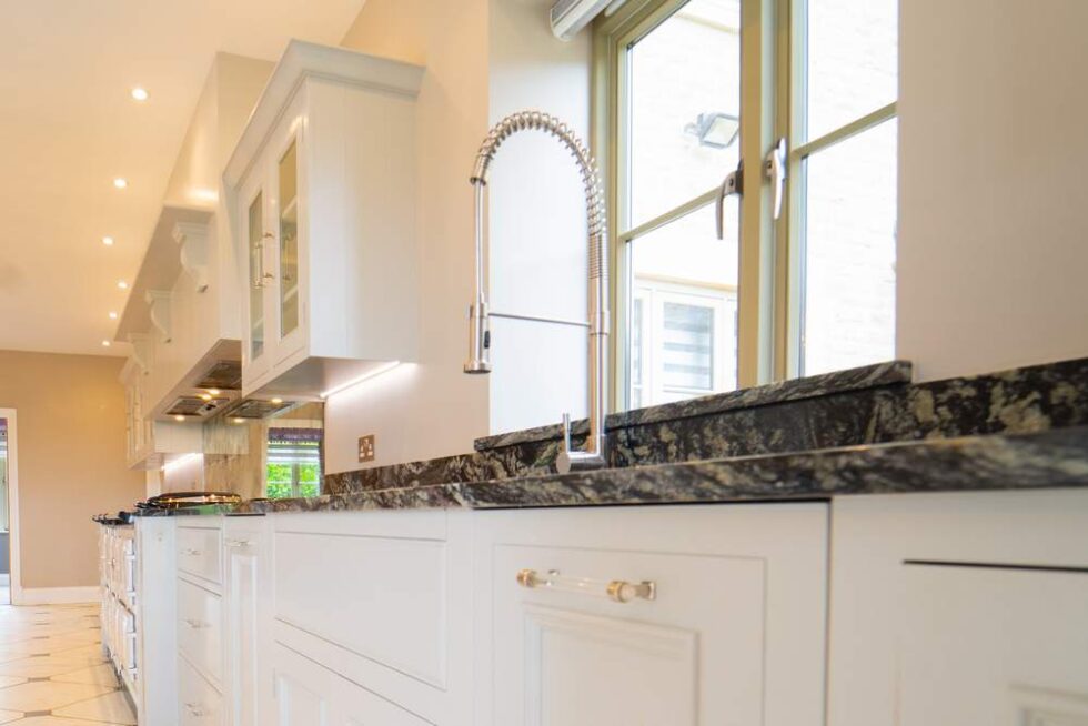 Luxury Neptune Dove Grey Kitchen with Matching Island and Utility Room ...