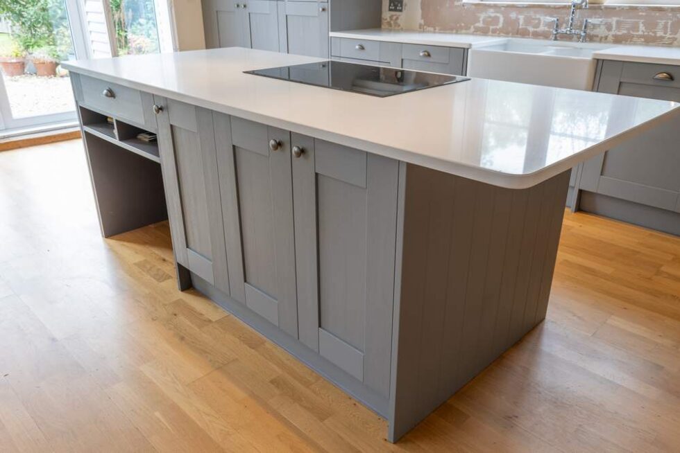 Wren Dusk Grey Shaker Kitchen + Matching Island & Breakfast Bar ...