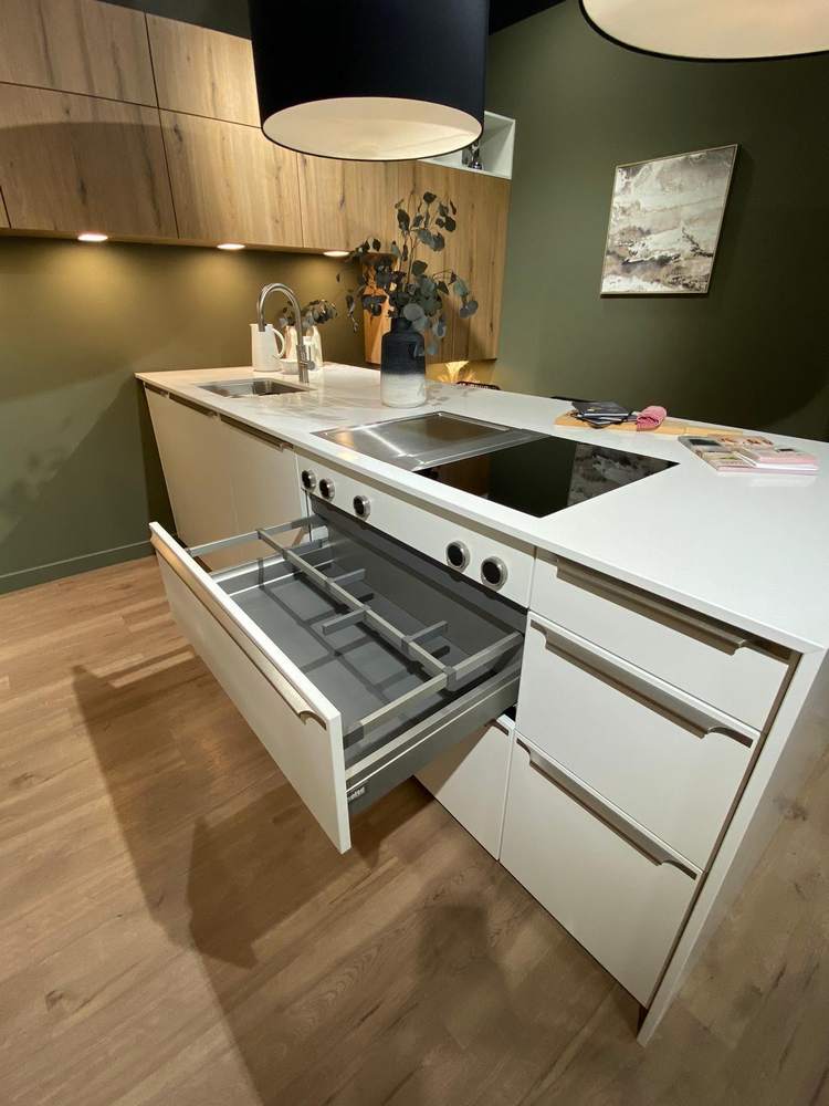 Ex Display Nolte M15 Manhattan Volcanic Oak & White Kitchen ...